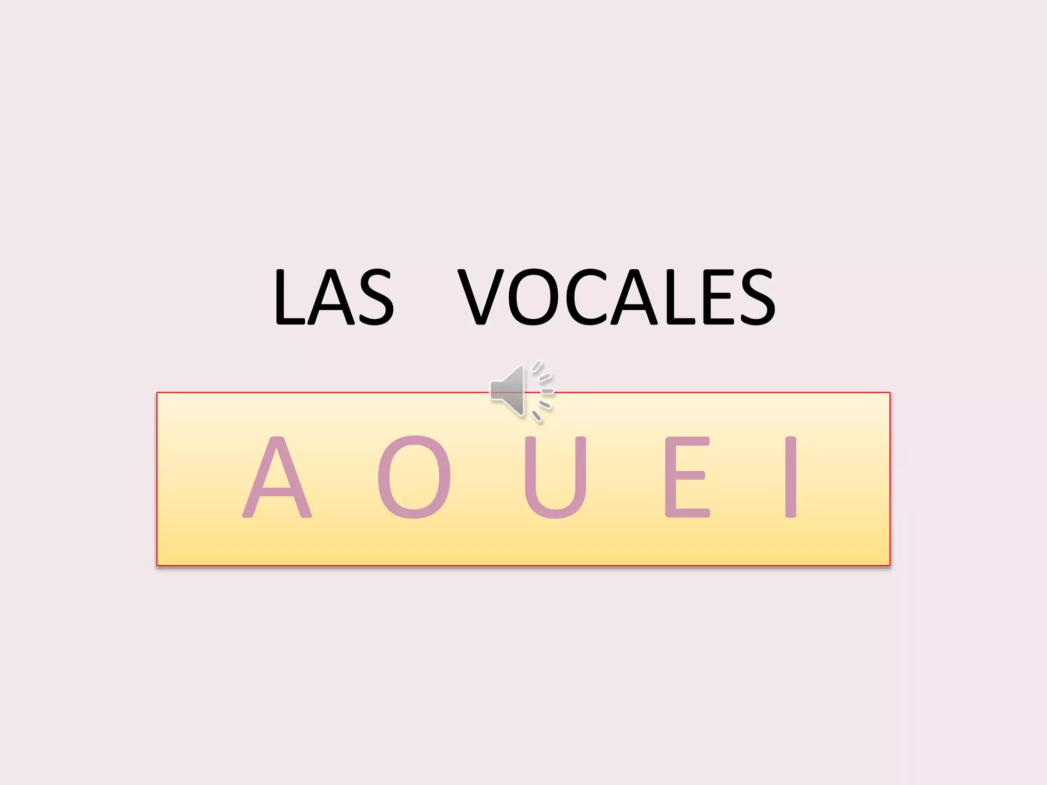 Las vocales | PPT
