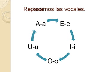 Las vocales diapositivas | PPTX