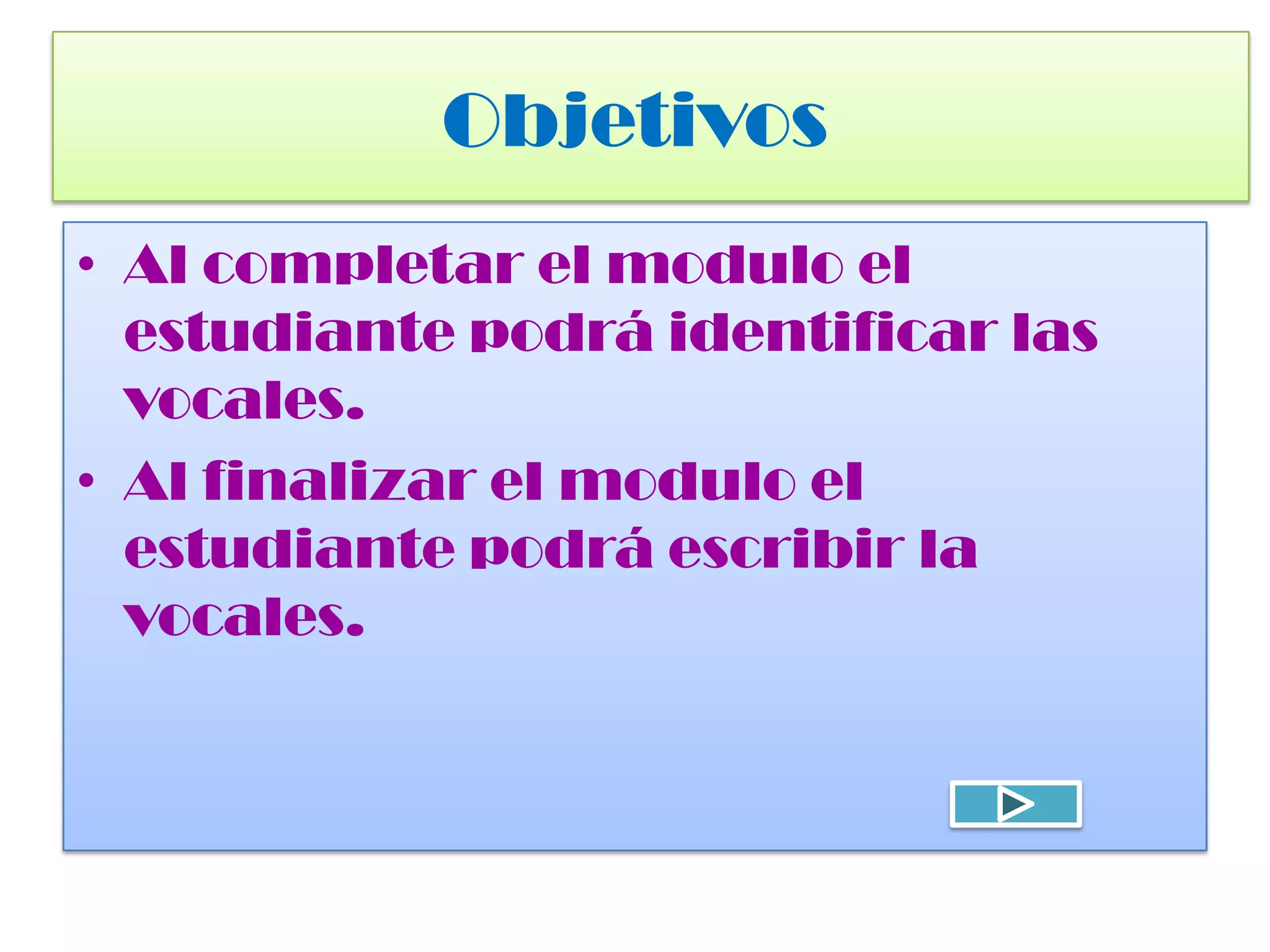 Las vocales pp modulo | PPTX
