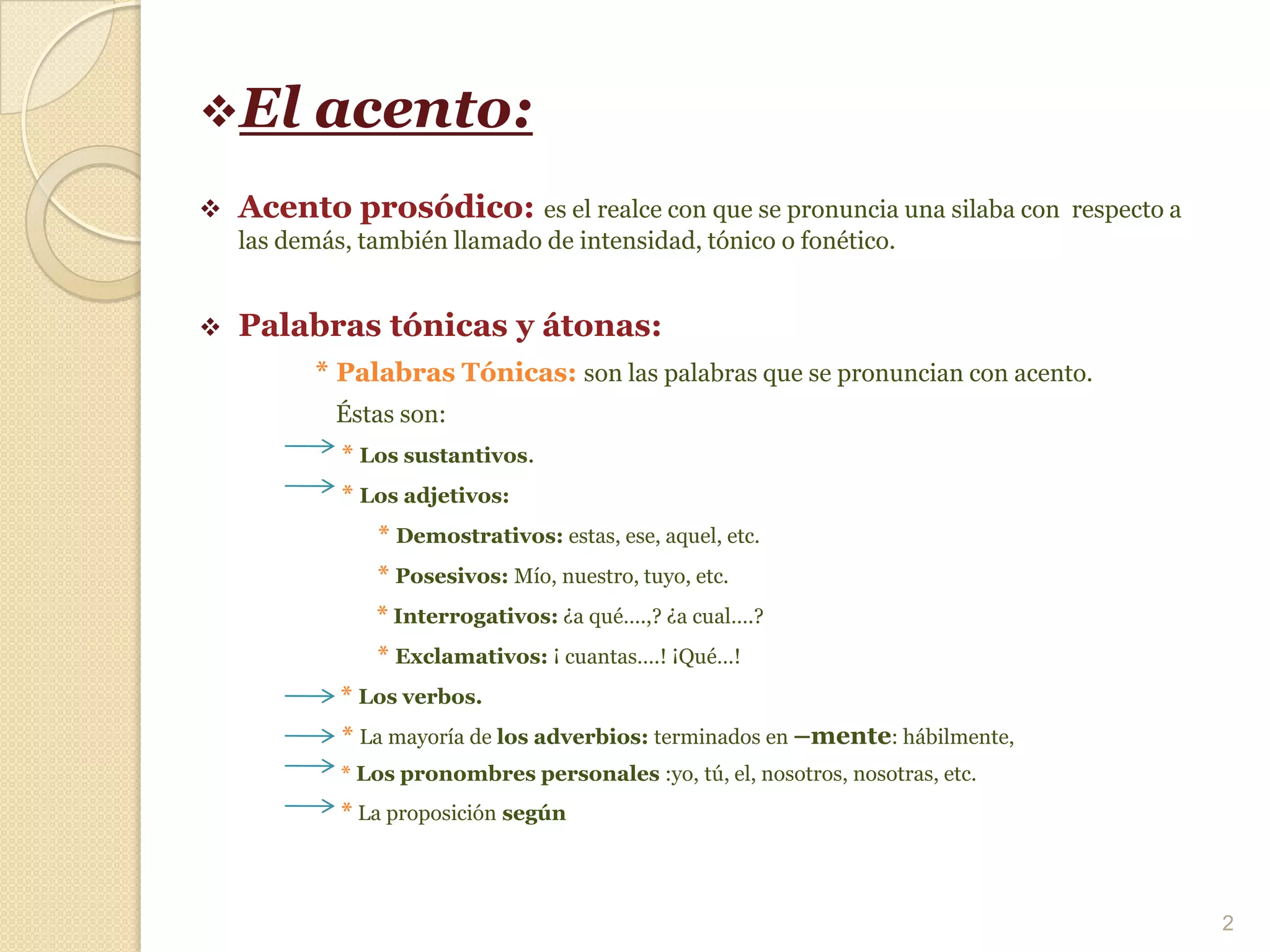 Acentuación y tildes | PPT