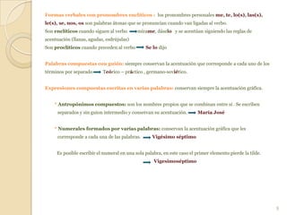 Acentuación y tildes | PPSX