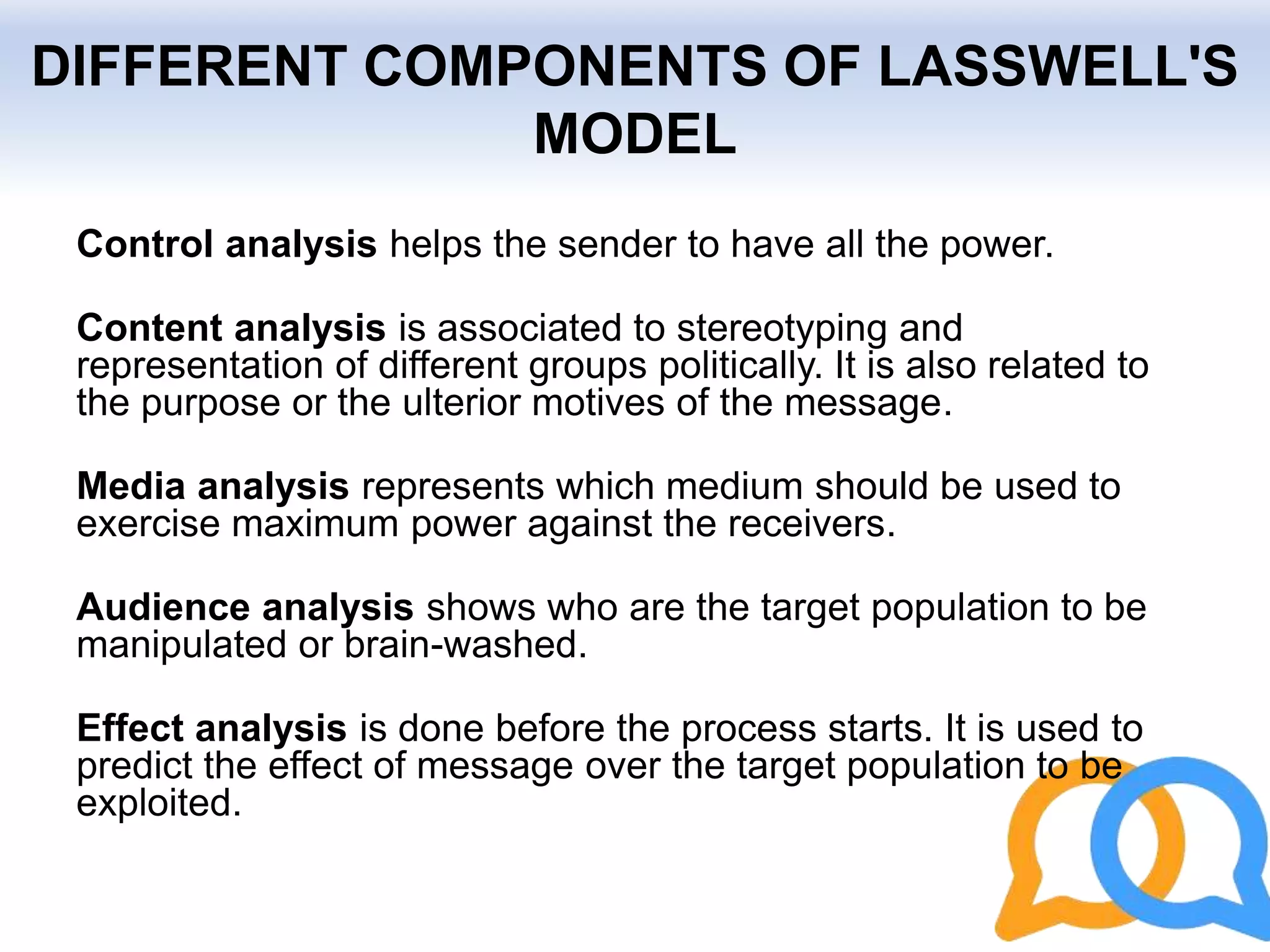 Lasswell model of commication | PPTX