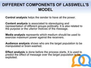 Lasswell model of commication | PPTX