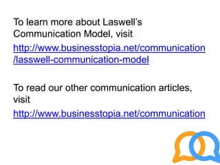 Lasswell model of commication | PPTX