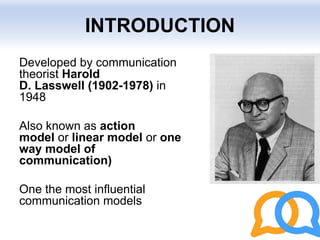 Lasswell model of commication | PPT