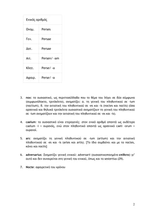 Λατινικά, ενότητα 13 | PDF