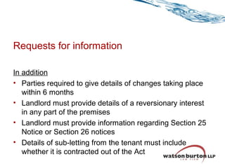 Landlord and Tenant Act 1954 - Reformed | PPT | Real Estate Renting and ...