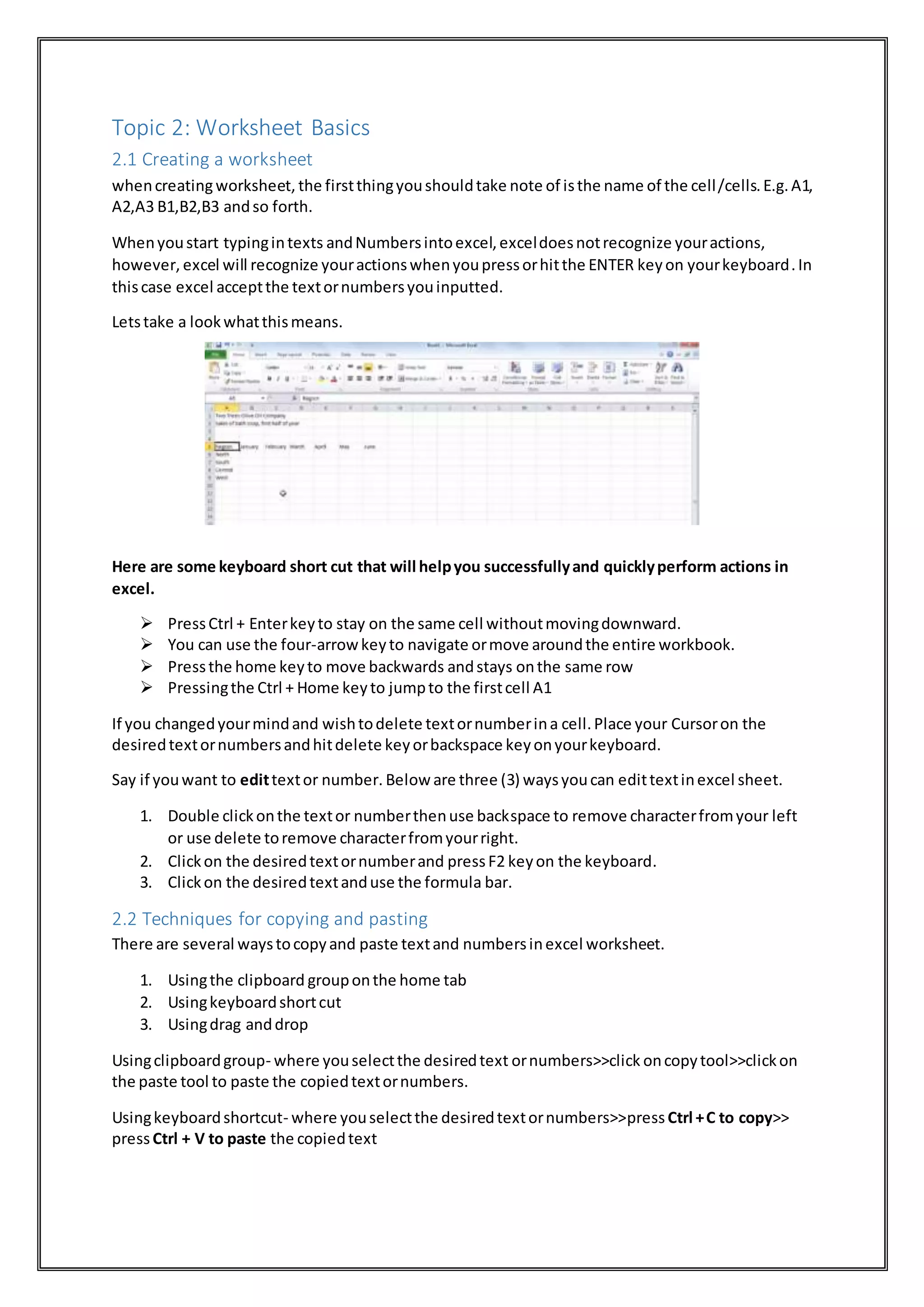 Excel Basic_Incomplete_Guide_2020 | DOCX | Desktop Publishing | Computer Software and Applications