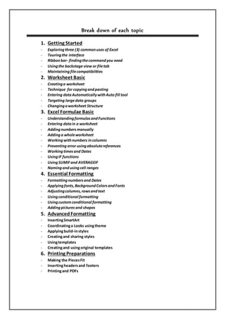 Excel Basic_Incomplete_Guide_2020 | DOCX | Desktop Publishing | Computer Software and Applications