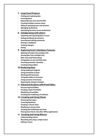 Excel Basic_Incomplete_Guide_2020 | PDF