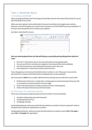 Excel Basic_Incomplete_Guide_2020 | DOCX | Desktop Publishing | Computer Software and Applications