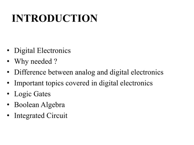 Lata digital electronics | PPT | Free Download