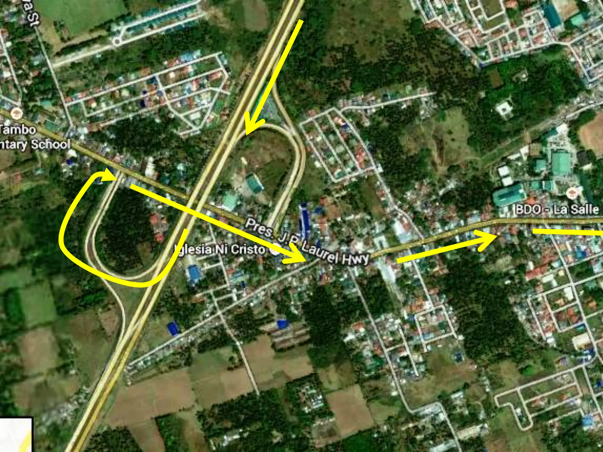 Latag study camp lipa city detailed map for driving | PPTX