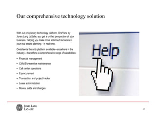 JLL Latam IFM Capabilities 2011 | PDF