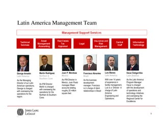 JLL Latam IFM Capabilities 2011 | PDF