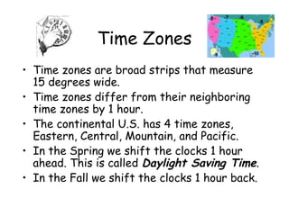 Lat and long time zones 2 | PPT