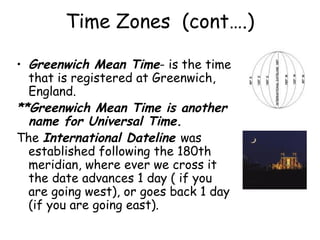 Lat and long time zones 2 | PPT