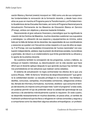 Latapi sarre pablo cómo aprenden los maestros | PDF