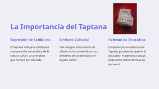La Taptana contador matematico cañari.pptx | Education