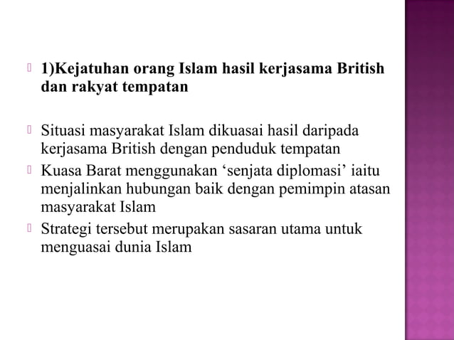 Latar belakang dunia islam abad ke 20 (k3) | PPT