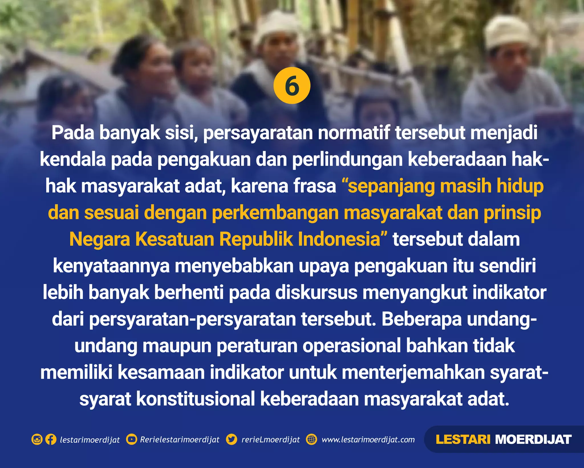 Latar Belakang Pentingnya UU Tentang Masyarakat Adat | PDF