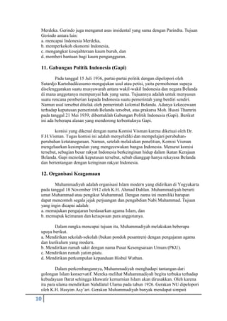 pergerakan kebangsaan di indonesia | DOCX