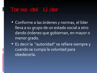 La Tarea Del Líder | PPT