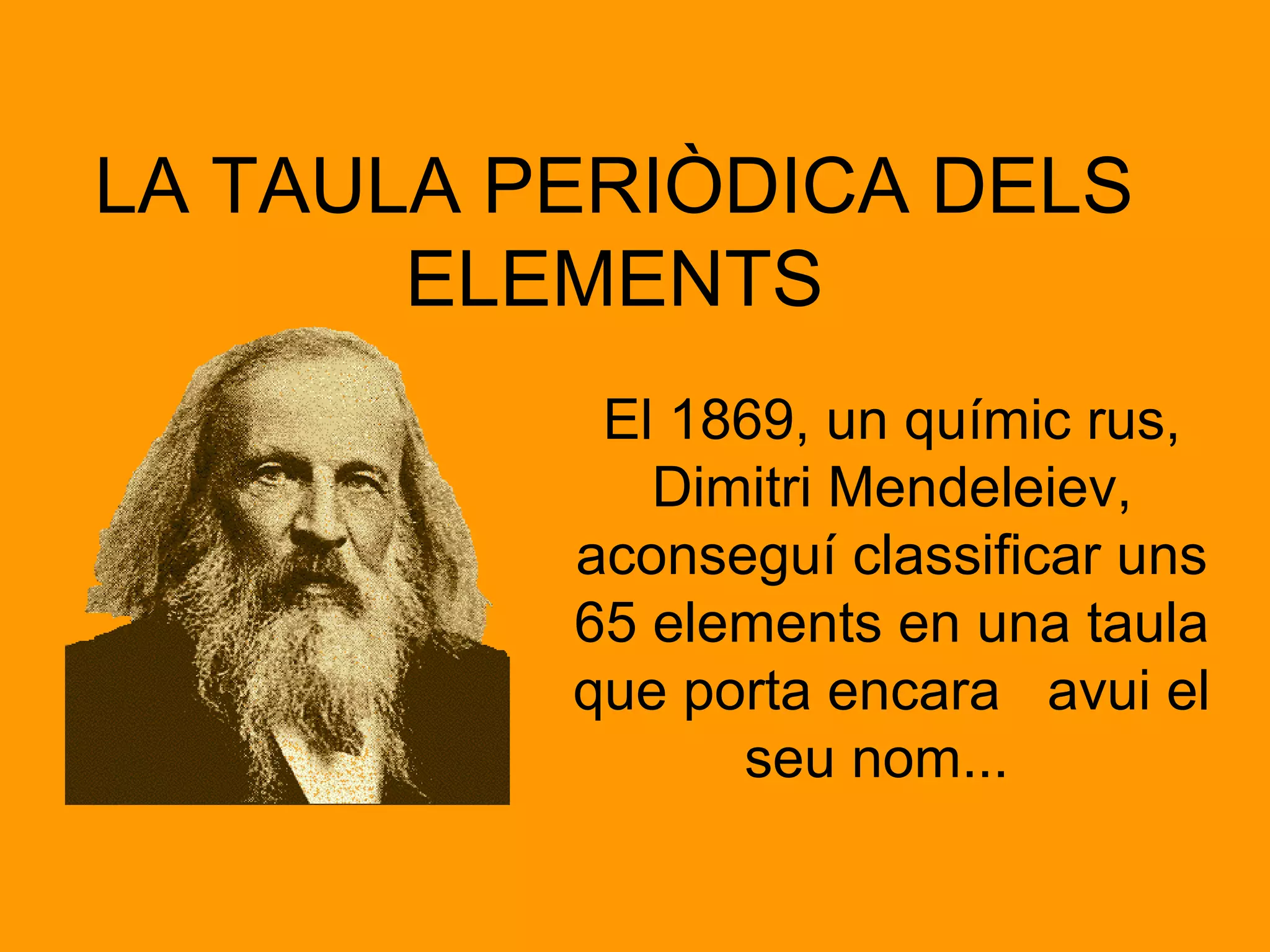 La taula periòdica dels elements | PPT