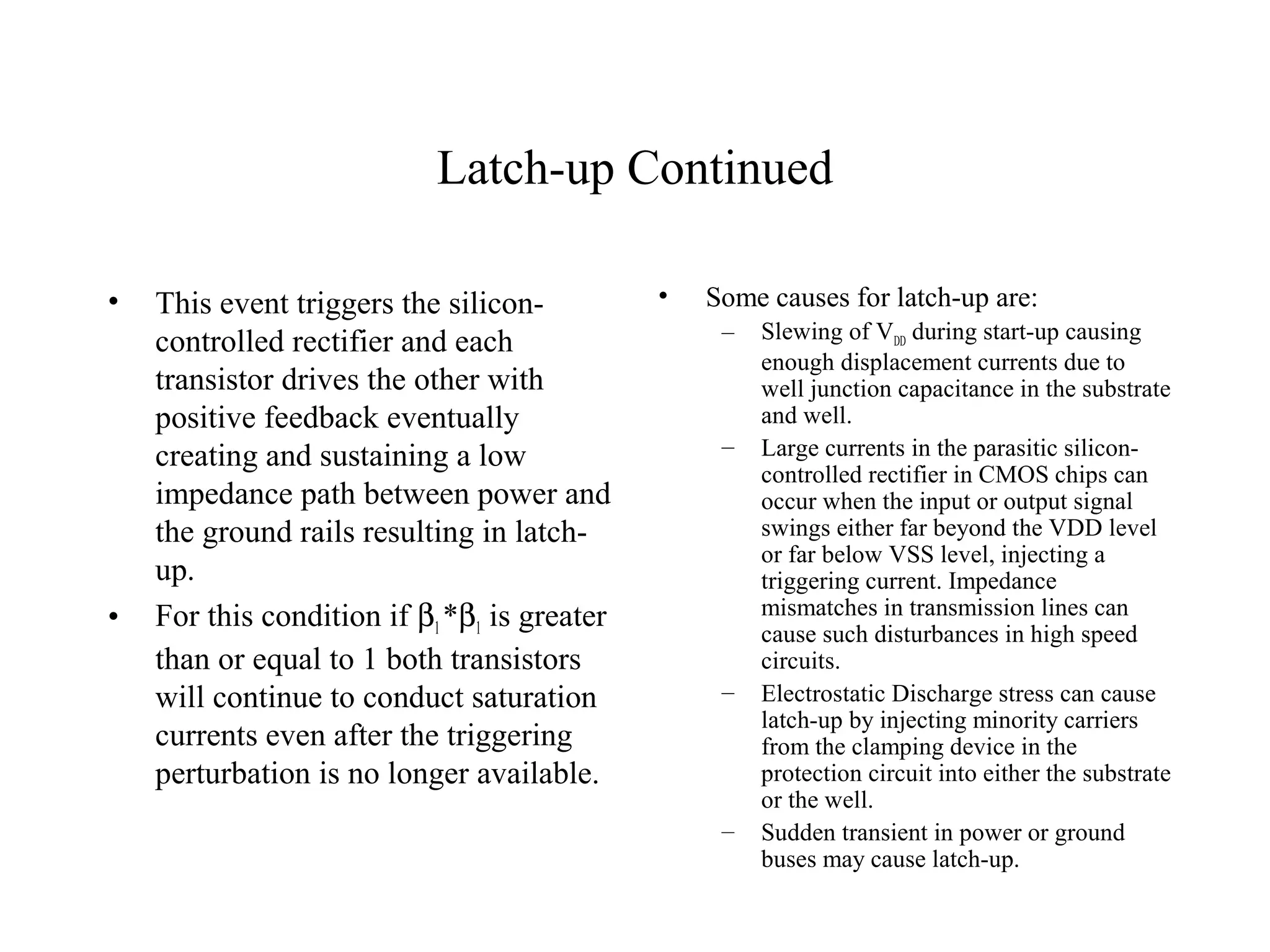 Latch up | PPT