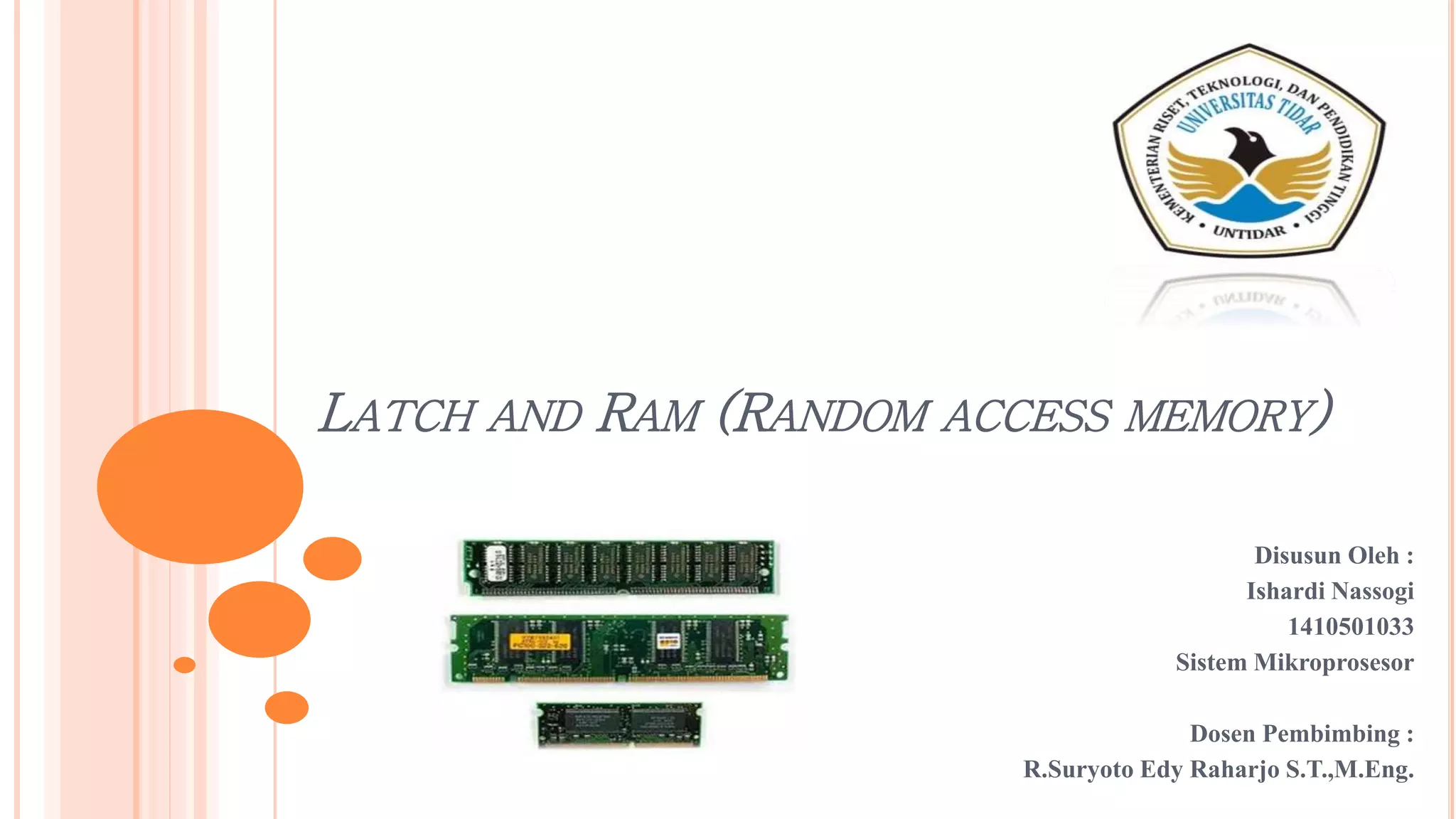 Latch and ram (random access memory) | PPTX
