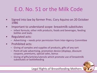 Legal Rights of Breastfeeding Mothers | PPT