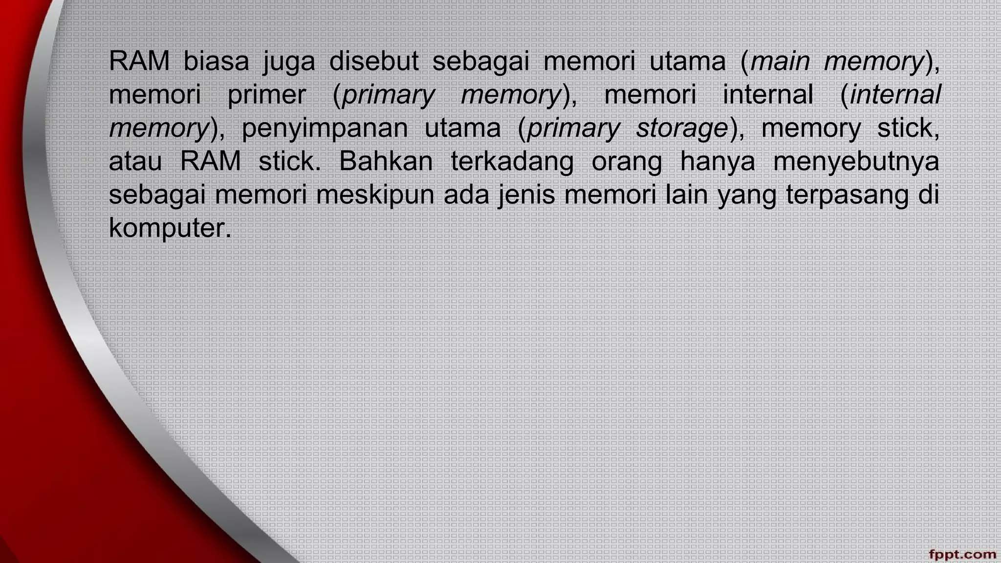 Latch dan ram | PPT