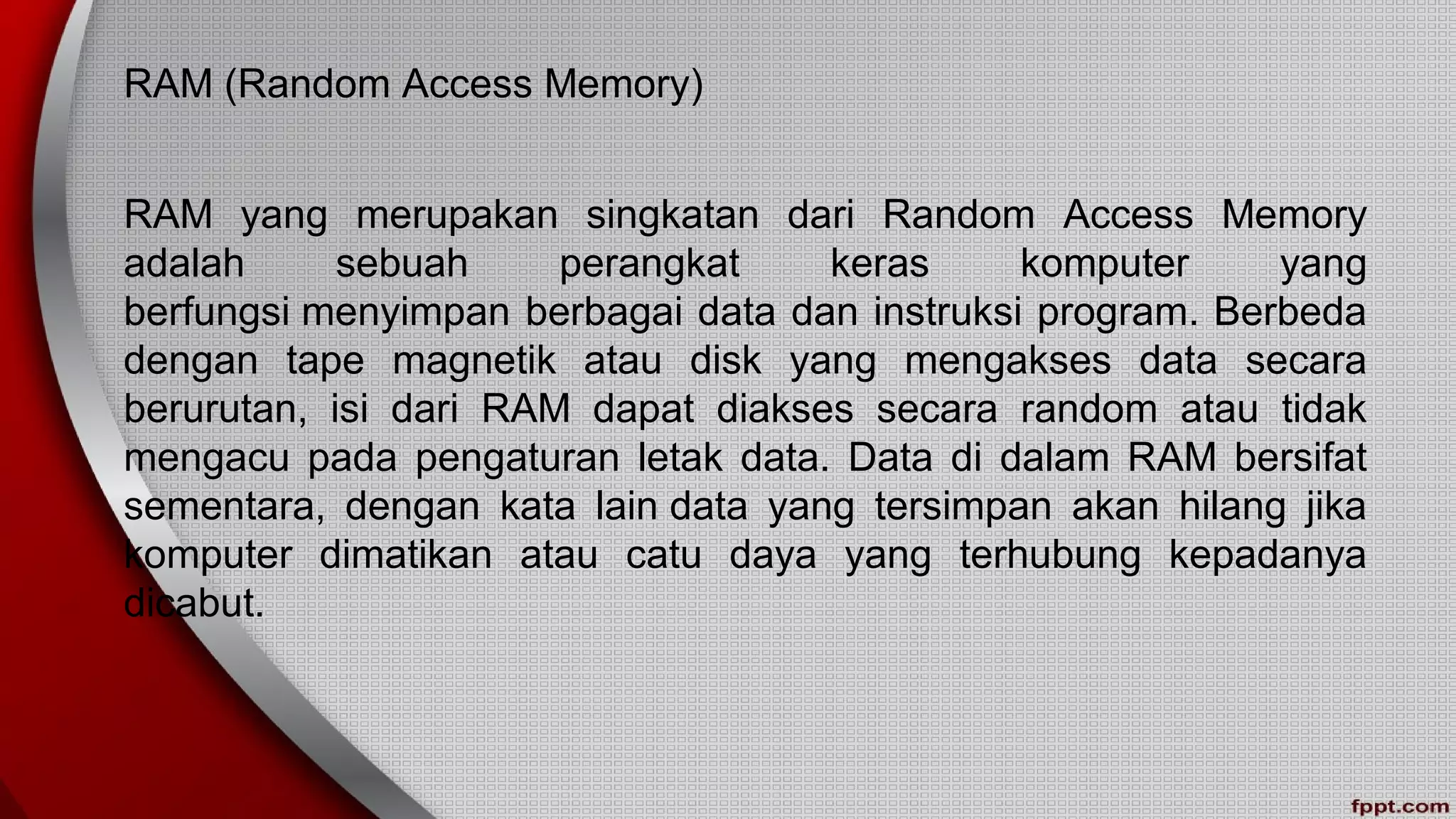 Latch dan ram | PPT