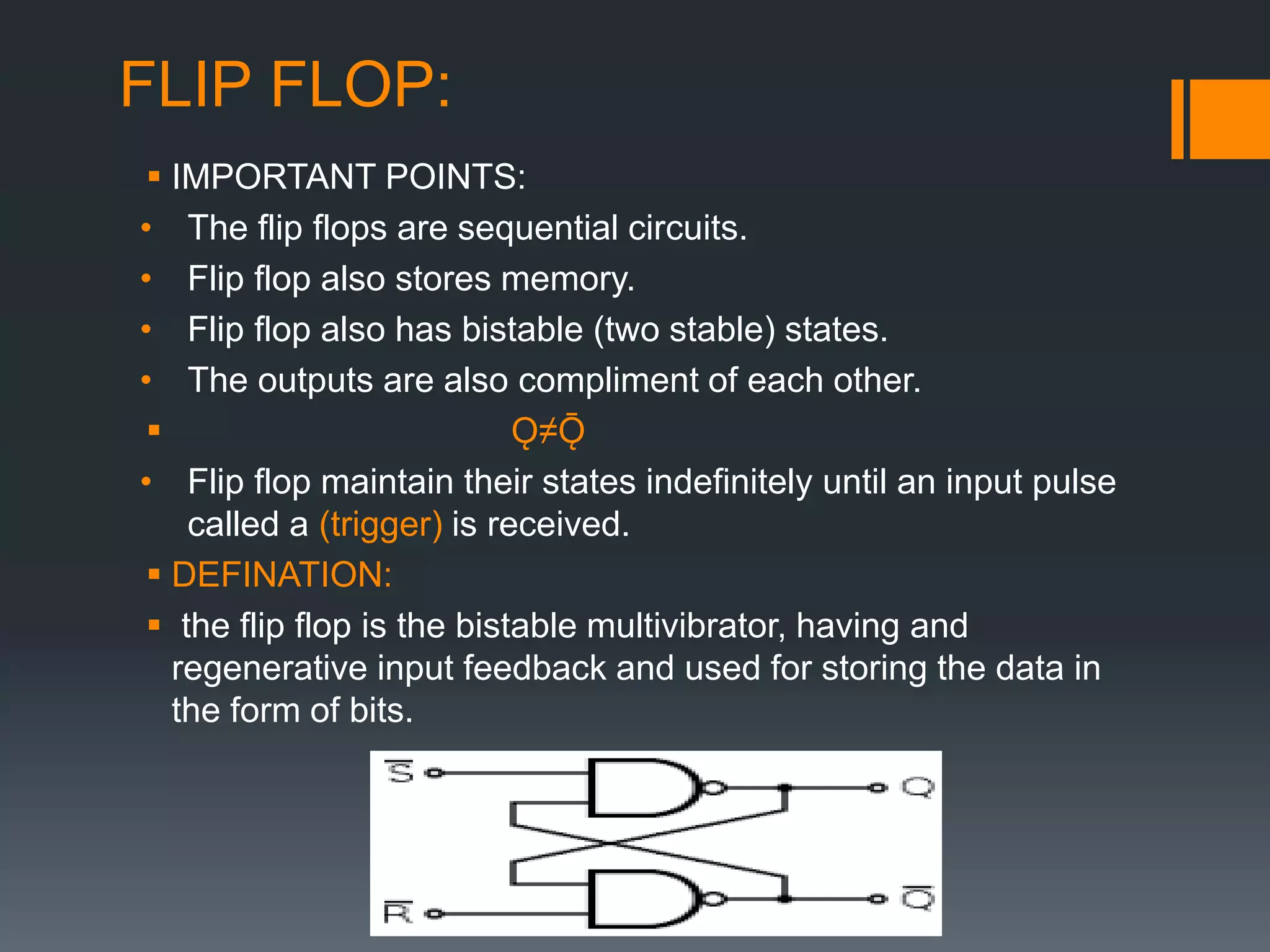 Latches and flip flop | PPTX