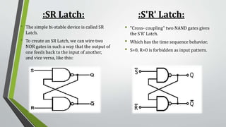 Latches & flip flop | PPTX | Programming Languages | Computing
