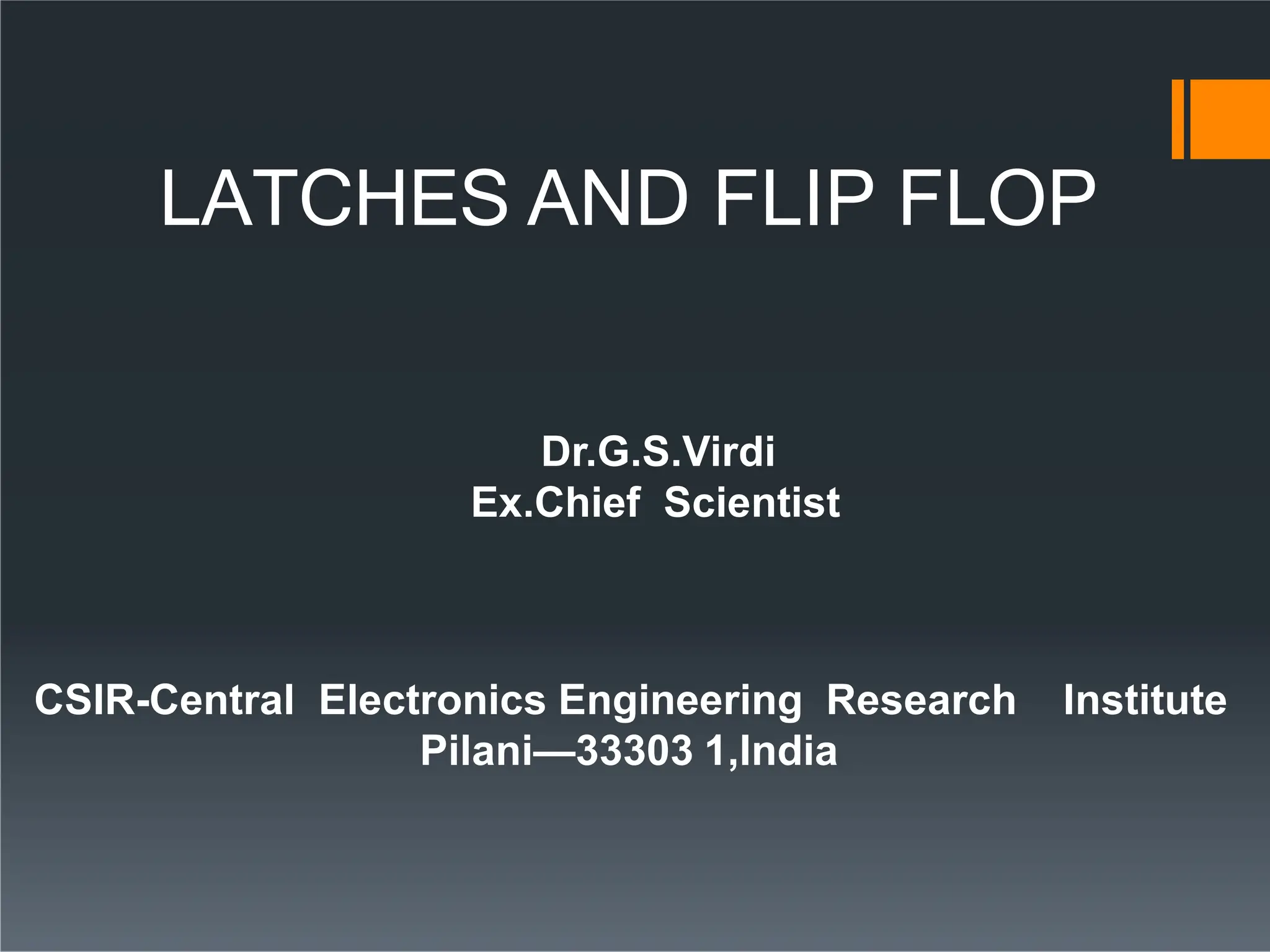 Latches and Flip-Flops: Fundamental Building Blocks of Sequential ...