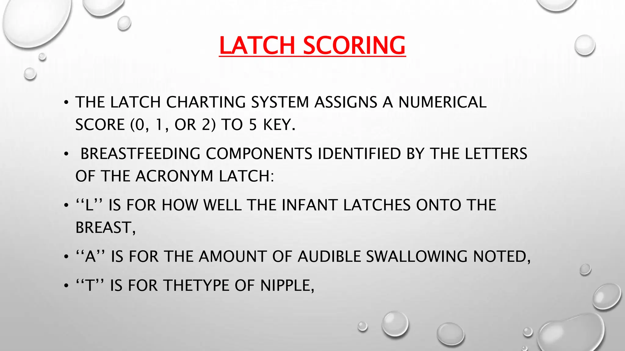 LATCH SCORE.pptx | Pregnancy | Reproductive Health