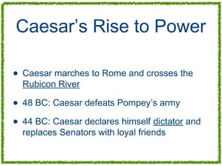 Late Roman Republic and Caesar Lecture | PPT