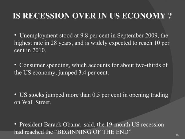Late 2000s recession | PPT