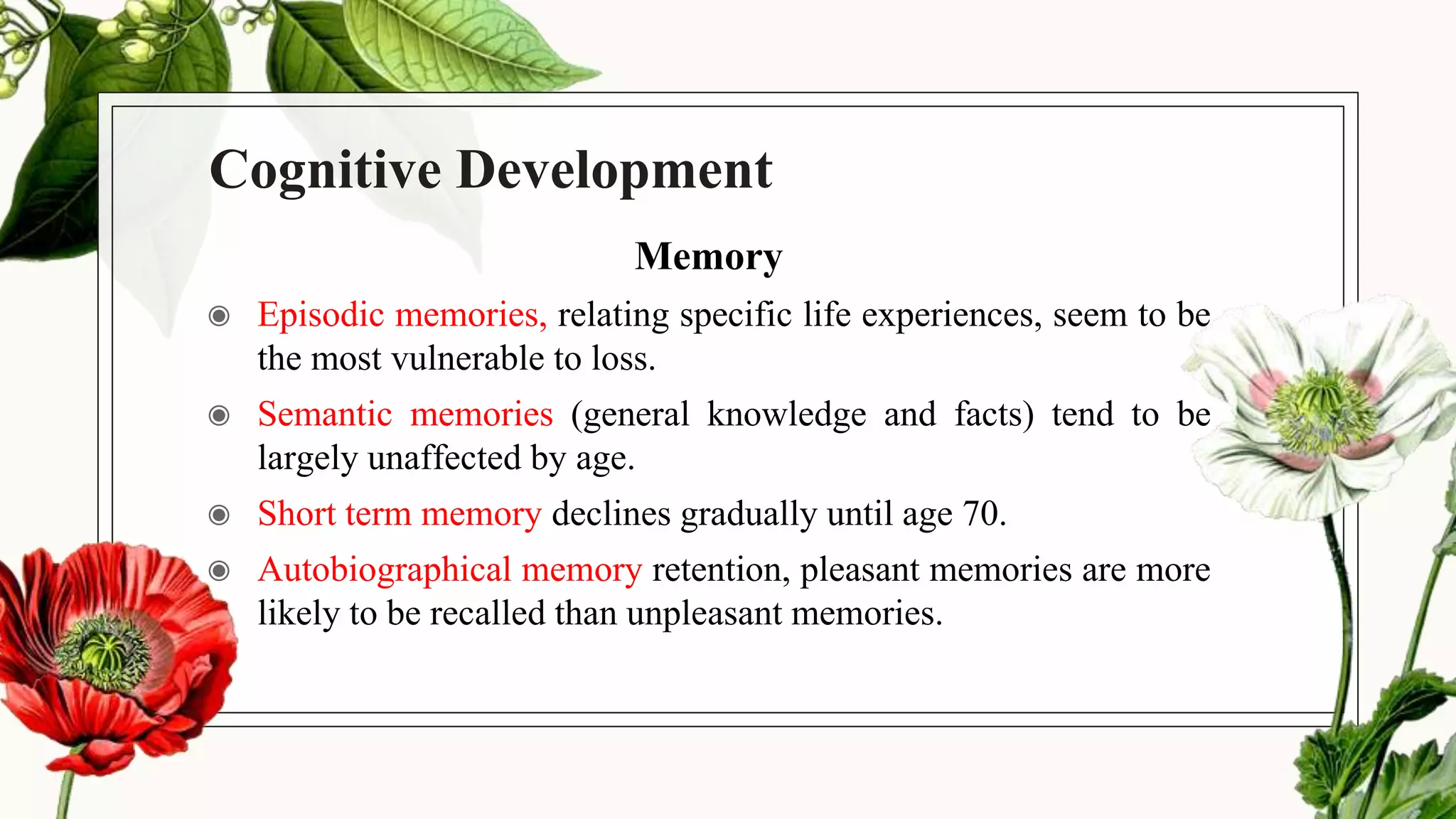 Late adulthood ppt | PPT