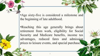 Late adulthood ppt | PPTX