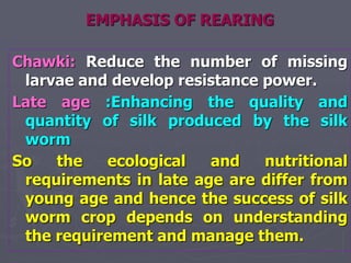 Late age rearing presentation related to sericulture.ppt | Indoor ...