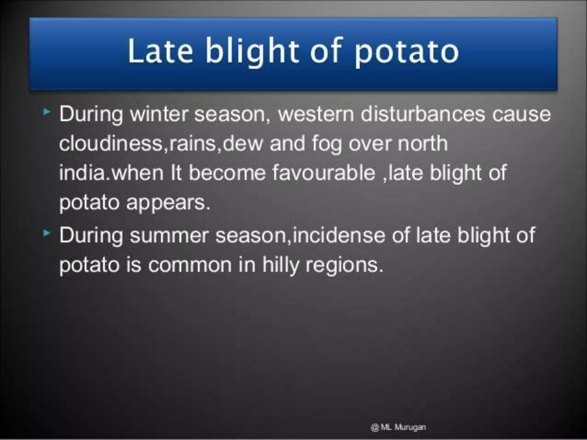 Late blight of potato | PPTX