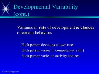 Late childhood developmental variability | PPT