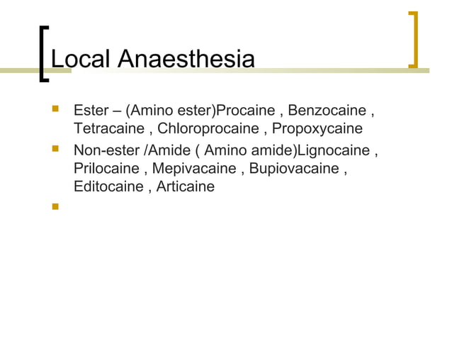 Local Anesthesia Injection Technique | PPT | Heart and Cardiovascular ...
