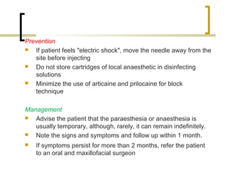 Local Anesthesia Injection Technique | PPT
