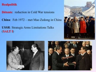 The Late Cold War: Nixon-Bush | PPTX