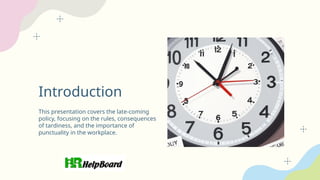 Late Coming Policy & Rules, Staff Late Coming | PPTX