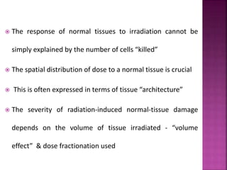 Late effects of Radiotherapy on Normal Tissues | PPTX
