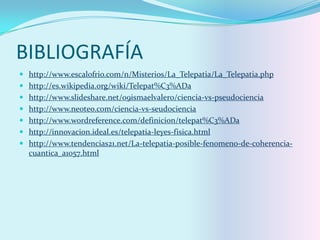 La telepatía1 | PPTX